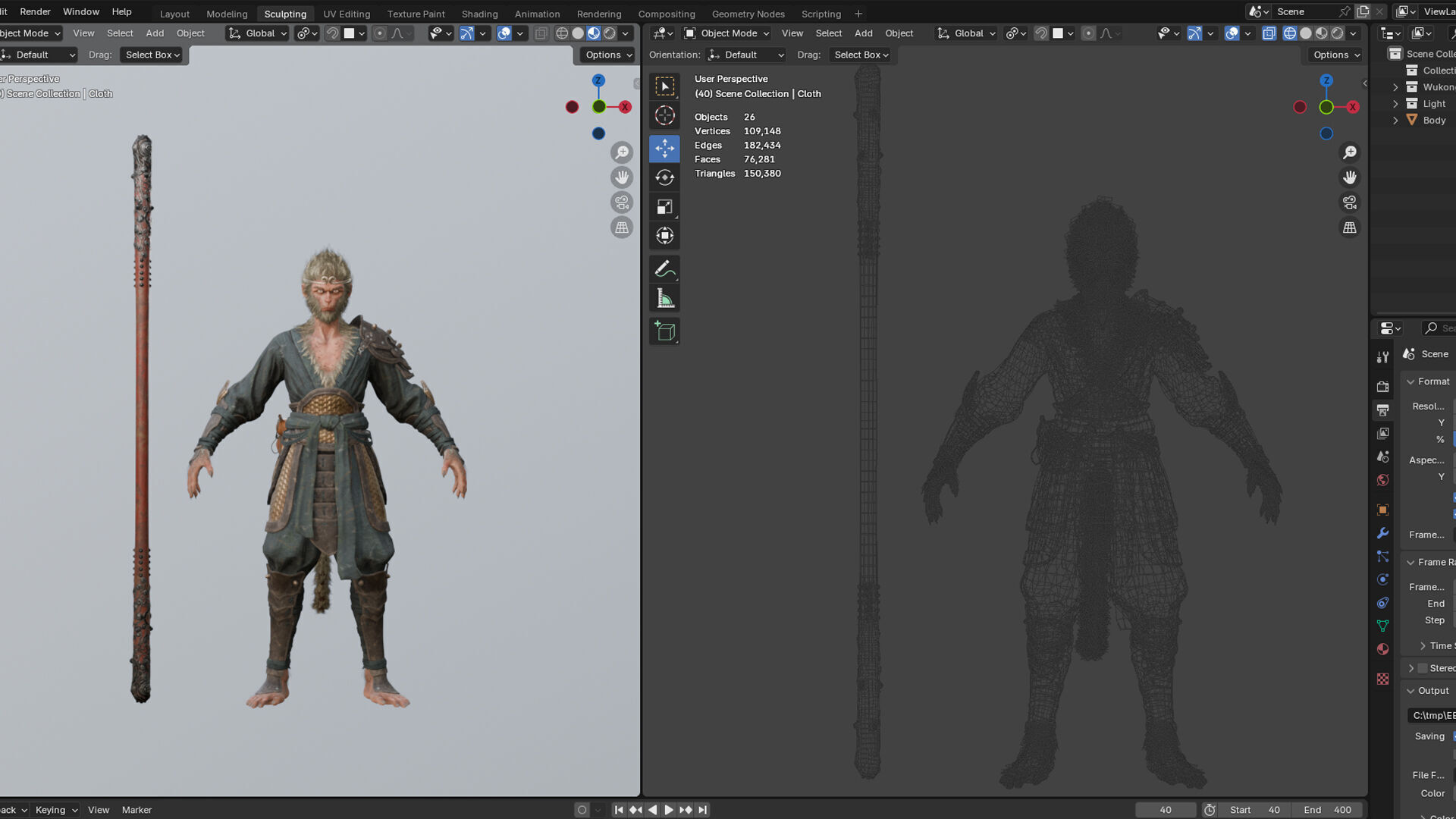 3D model Myth Wukong Game Ready 3D Character VR / AR / low-poly | CGTrader