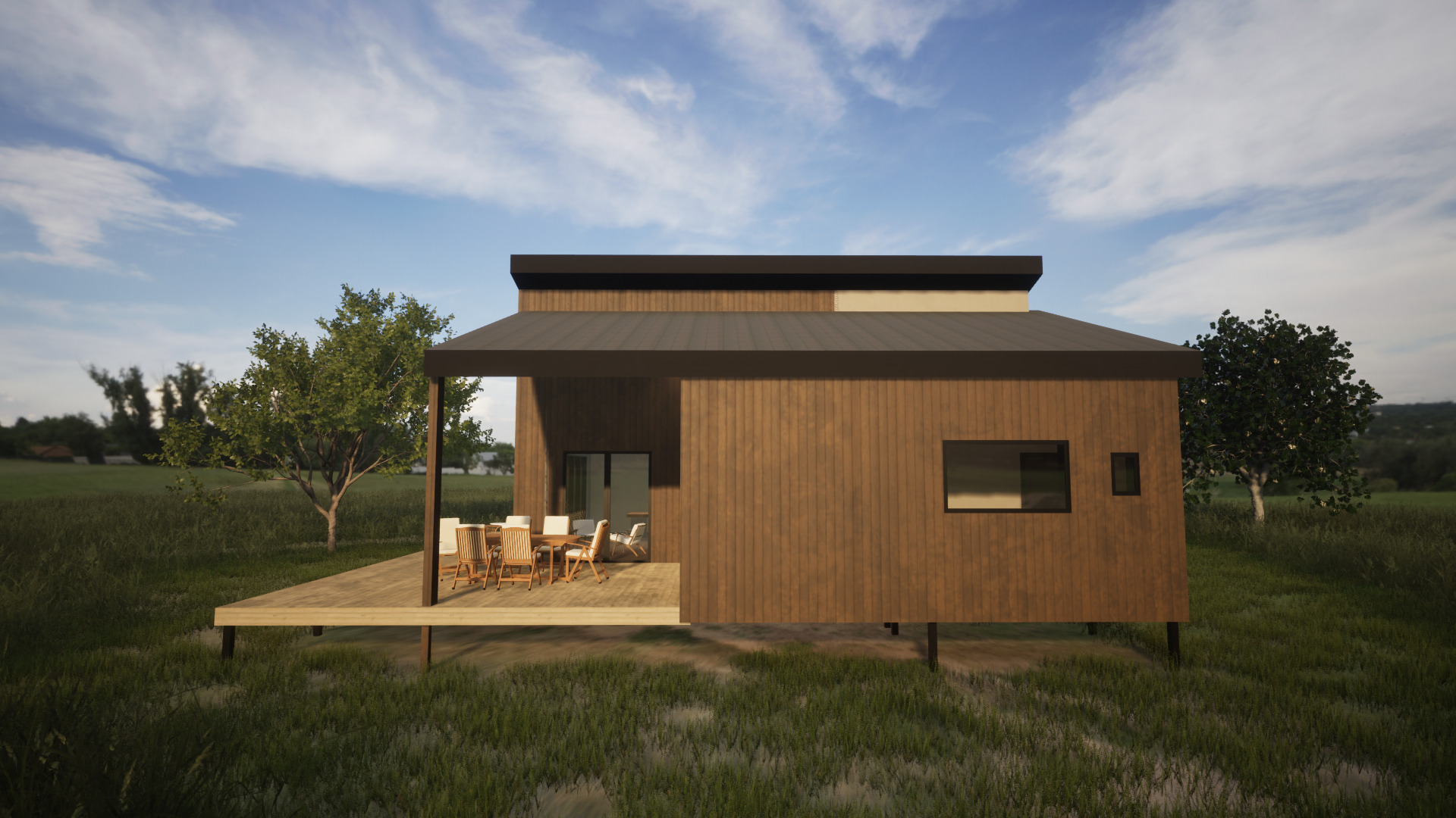 Modern House Design-Revit-Twinmotion-Render 3D model rigged | CGTrader