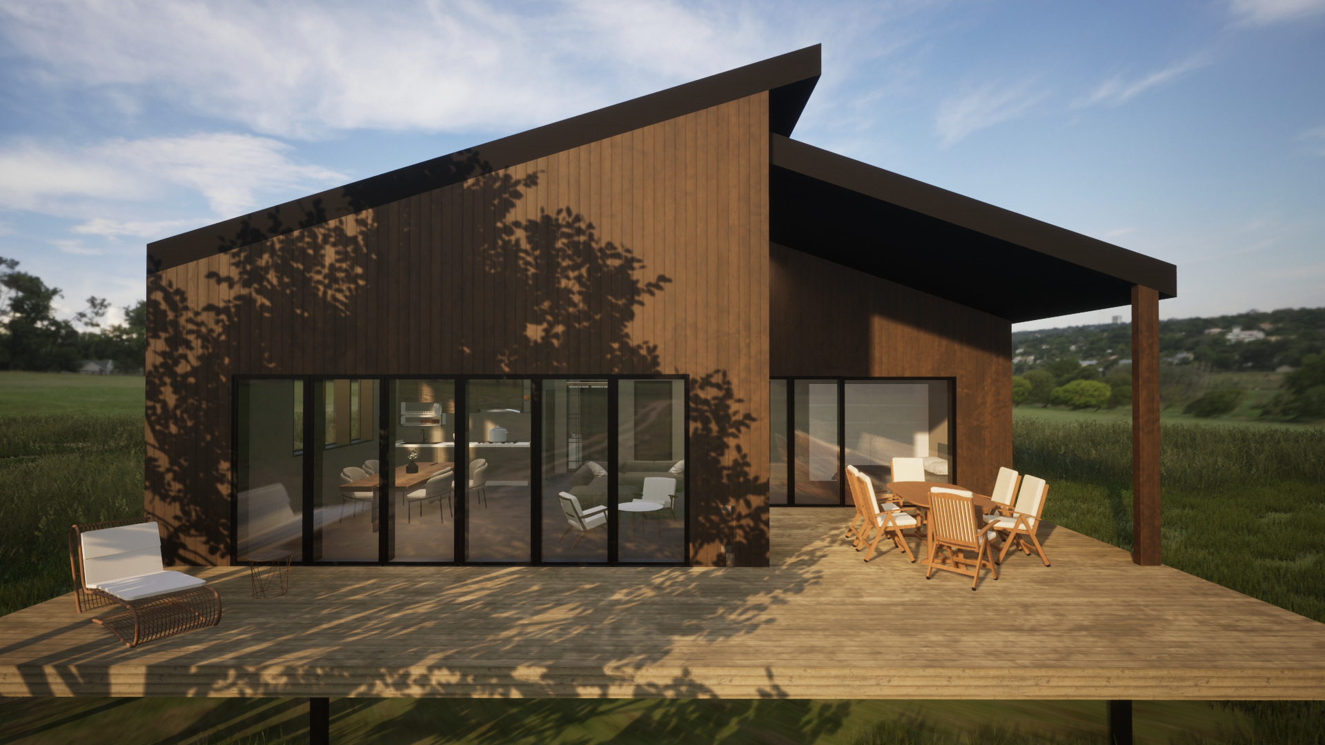 Modern House Design-Revit-Twinmotion-Render 3D model rigged | CGTrader