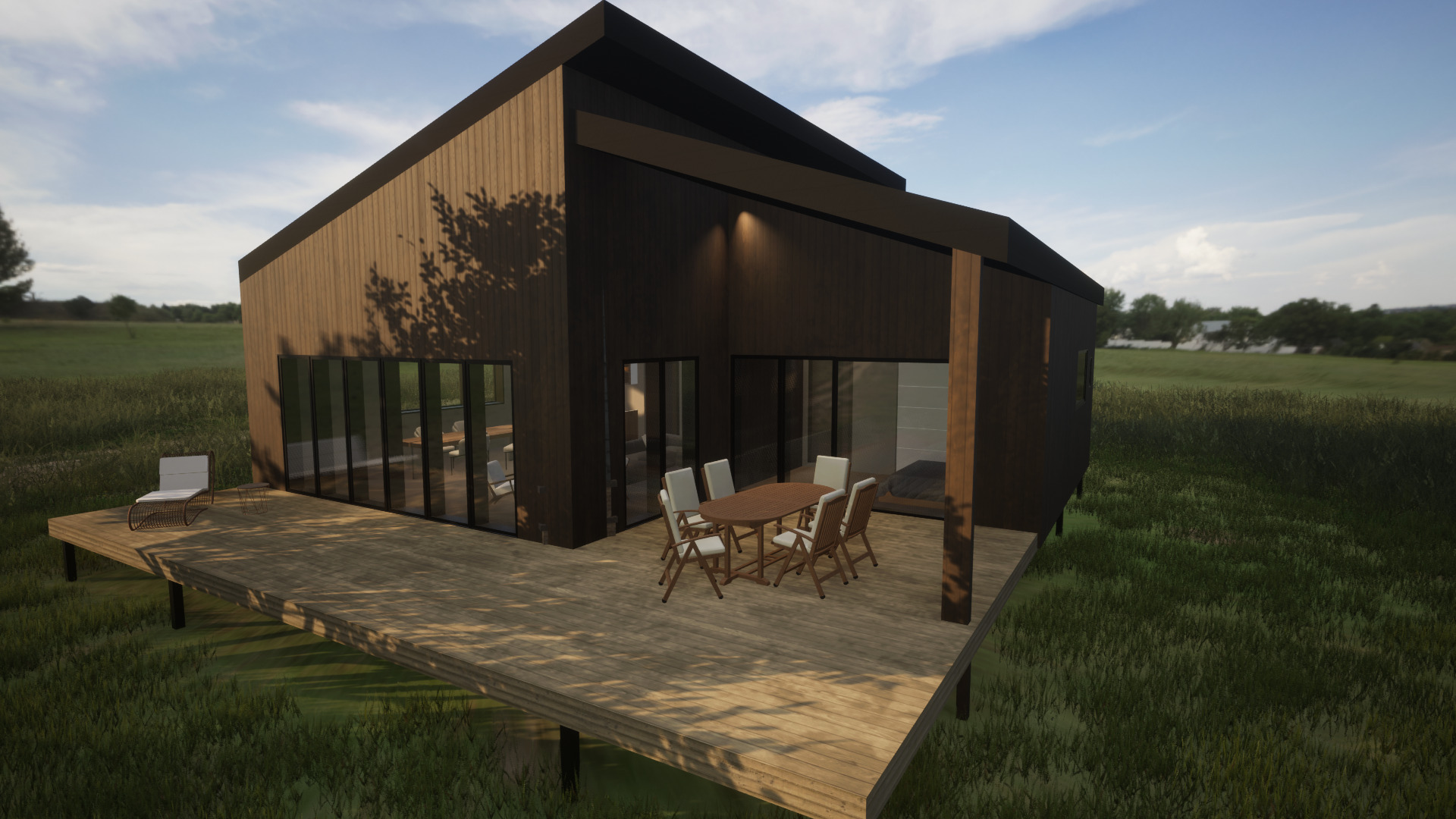 Modern House Design-Revit-Twinmotion-Render 3D model rigged | CGTrader