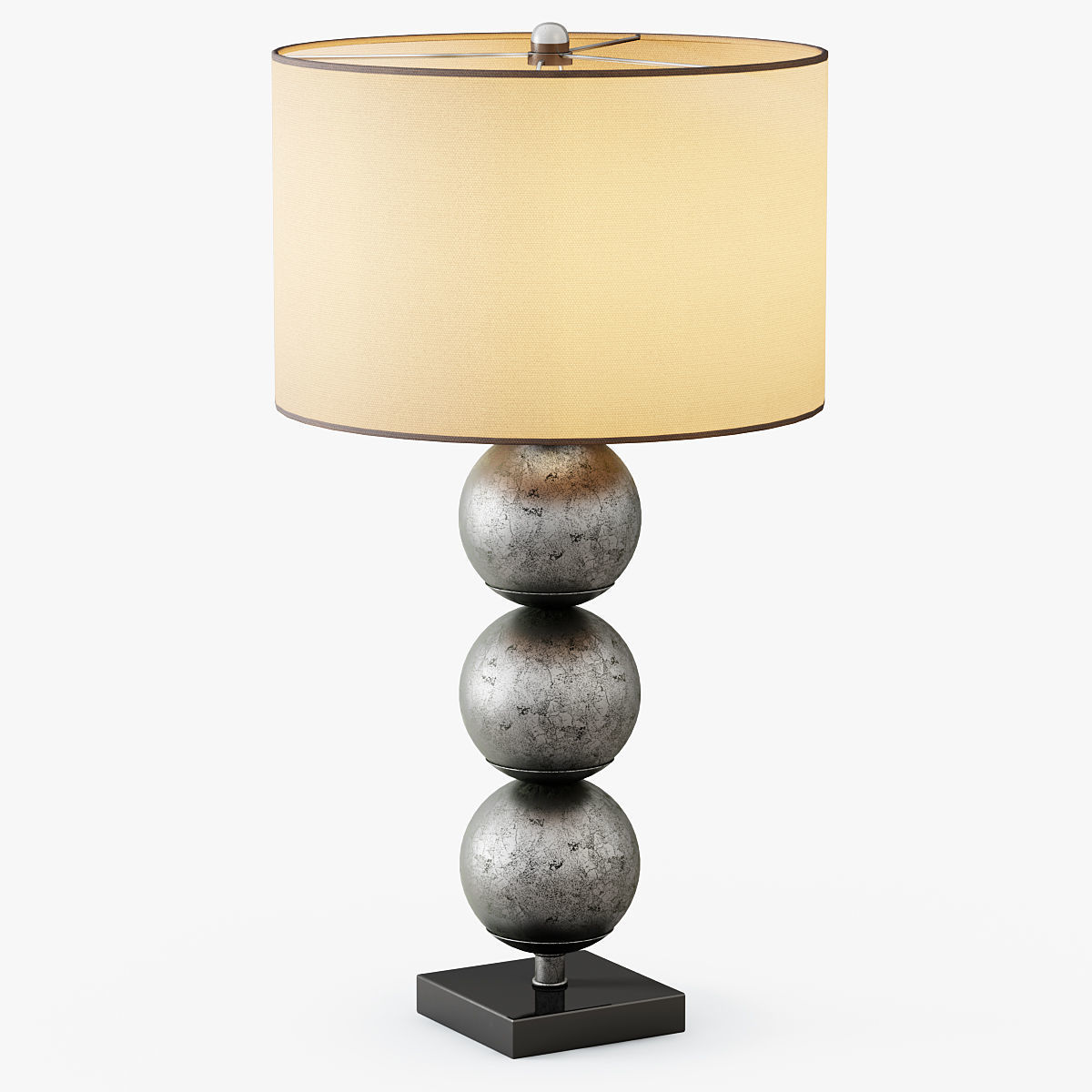 Three Orb Table Lamp 3D model | CGTrader