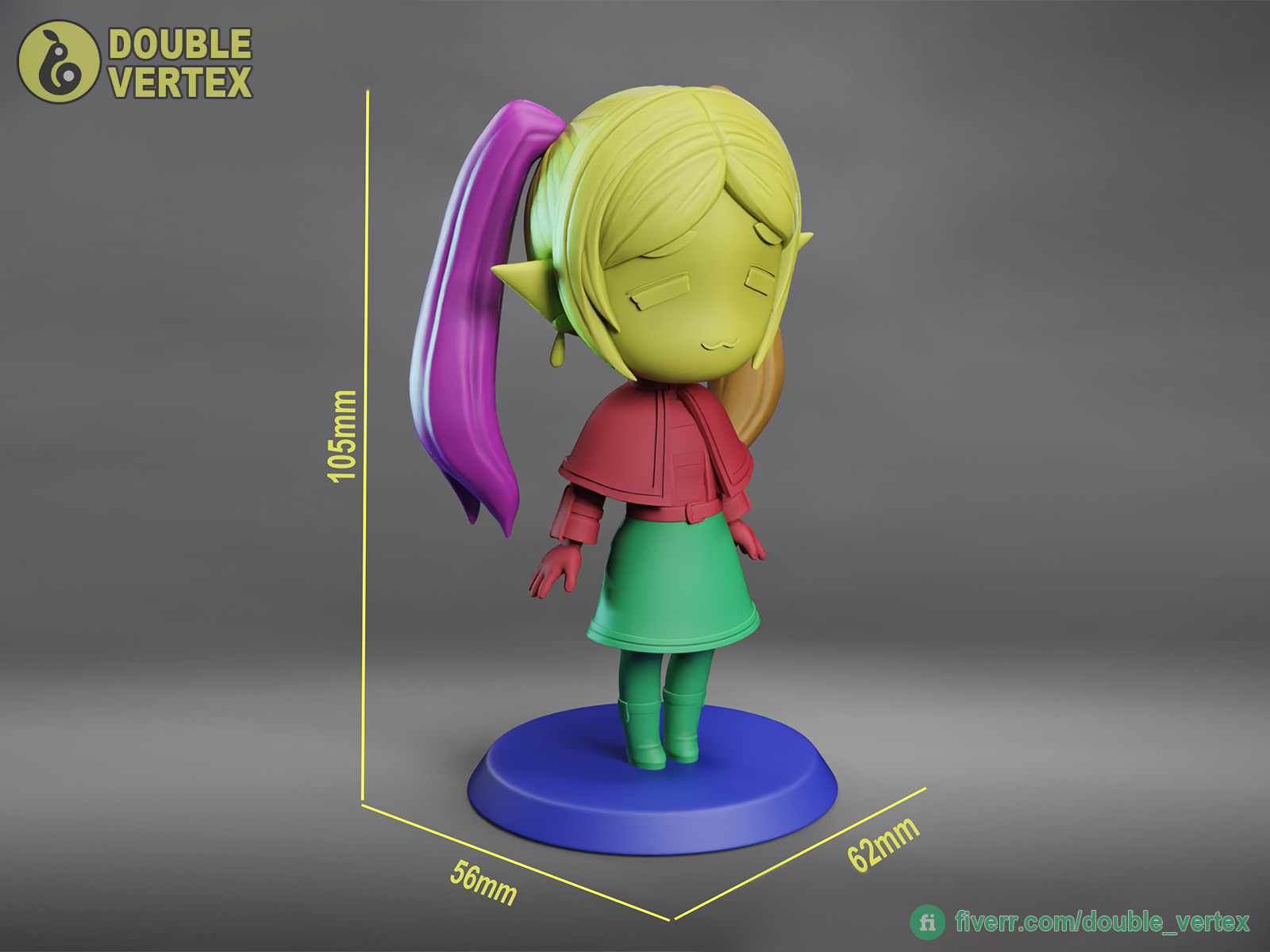 Chibi Frieren - Frieren Beyond Journey Anime Figure 3D model 3D ...