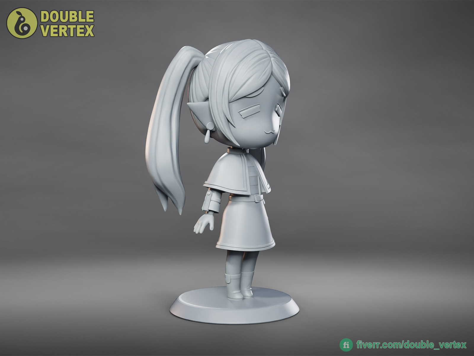 Chibi Frieren - Frieren Beyond Journey Anime Figure 3D model 3D ...