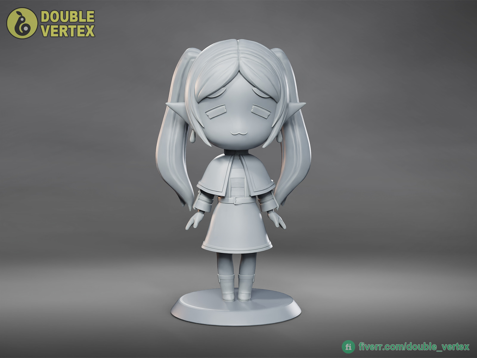 Chibi Frieren - Frieren Beyond Journey Anime Figure 3D model 3D ...