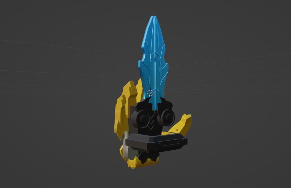 Tega Sword - No1 Sentai Gozyuger 3D model rigged | CGTrader