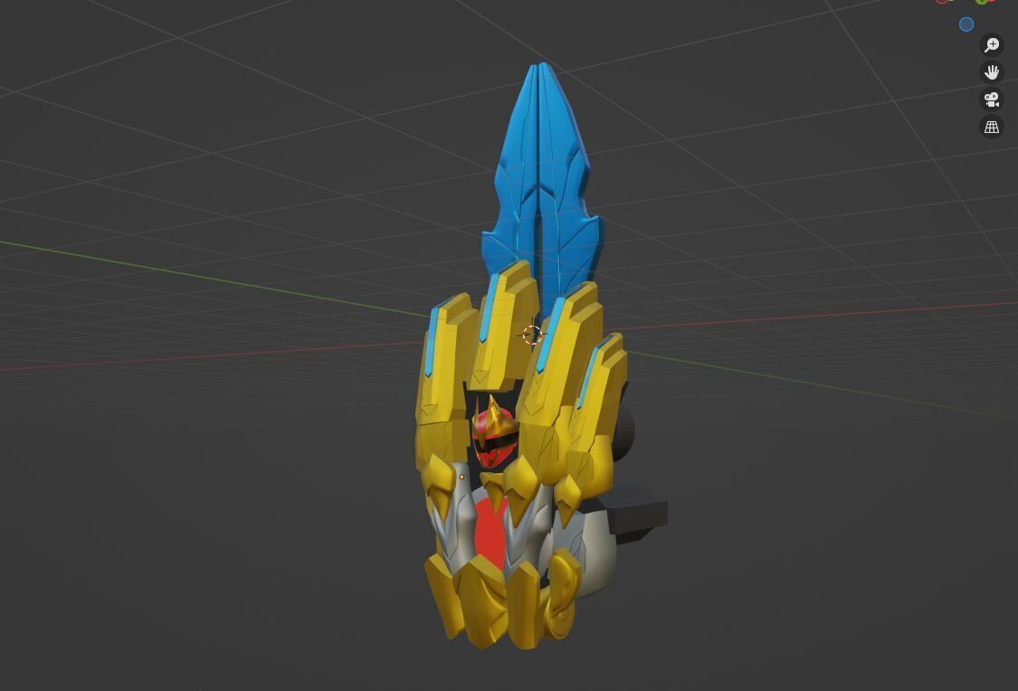 Tega Sword - No1 Sentai Gozyuger 3D model rigged | CGTrader
