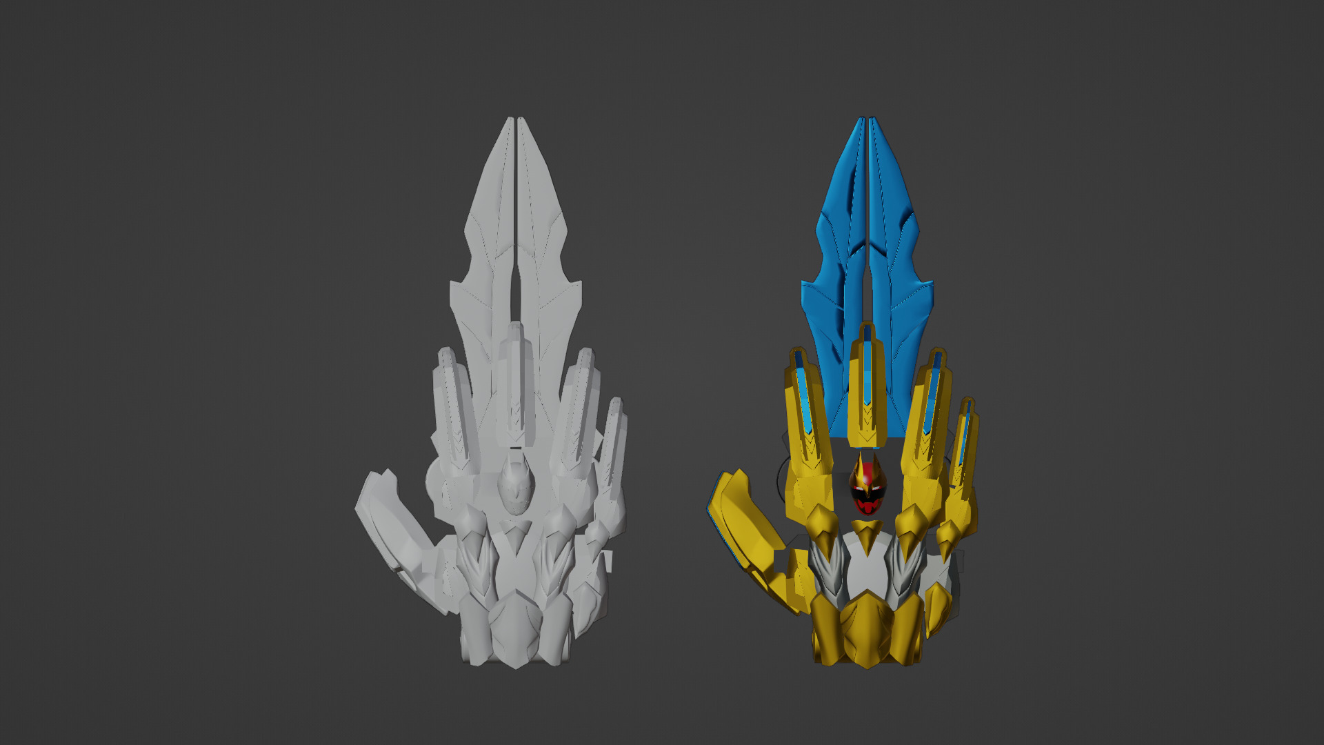 Tega Sword - No1 Sentai Gozyuger 3D model rigged | CGTrader