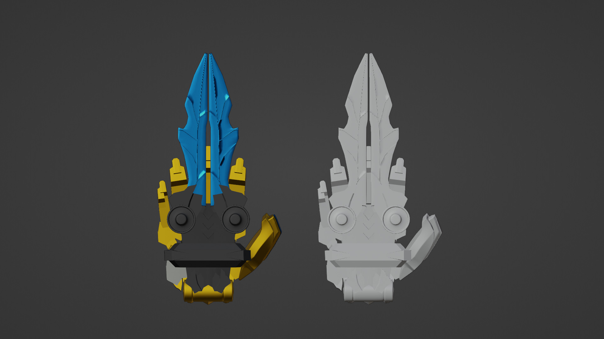Tega Sword - No1 Sentai Gozyuger 3D model rigged | CGTrader
