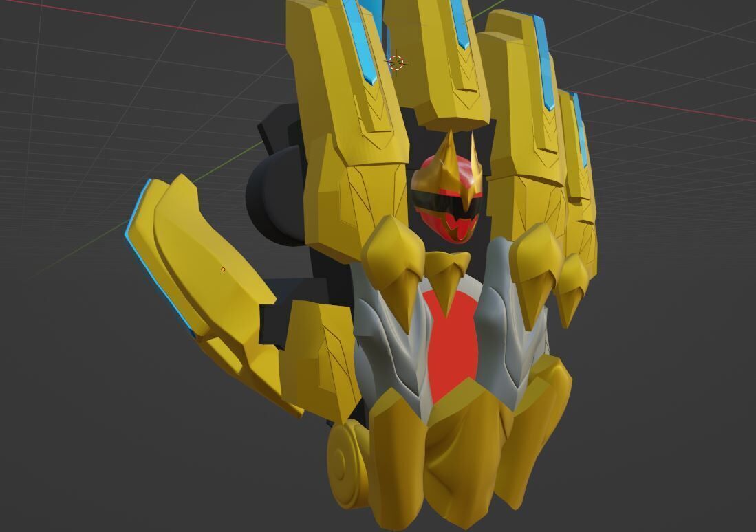 Tega Sword - No1 Sentai Gozyuger 3D model rigged | CGTrader