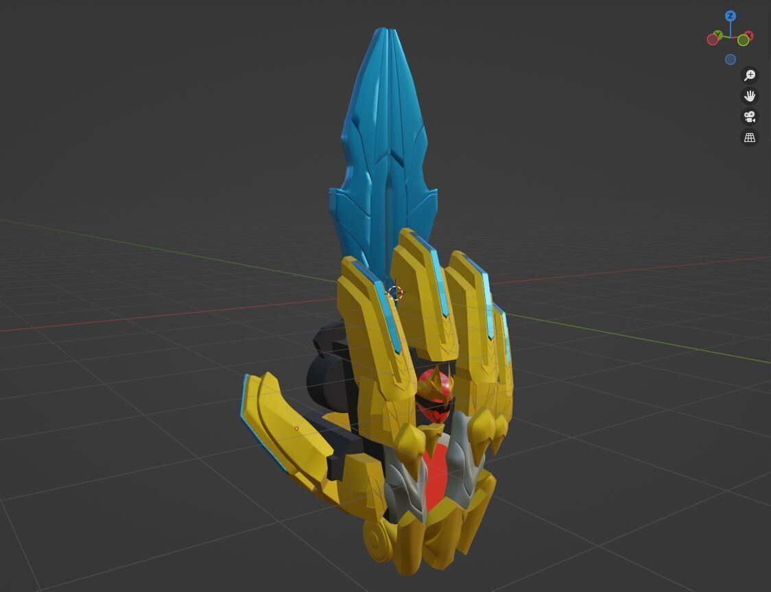 Tega Sword - No1 Sentai Gozyuger 3D model rigged | CGTrader