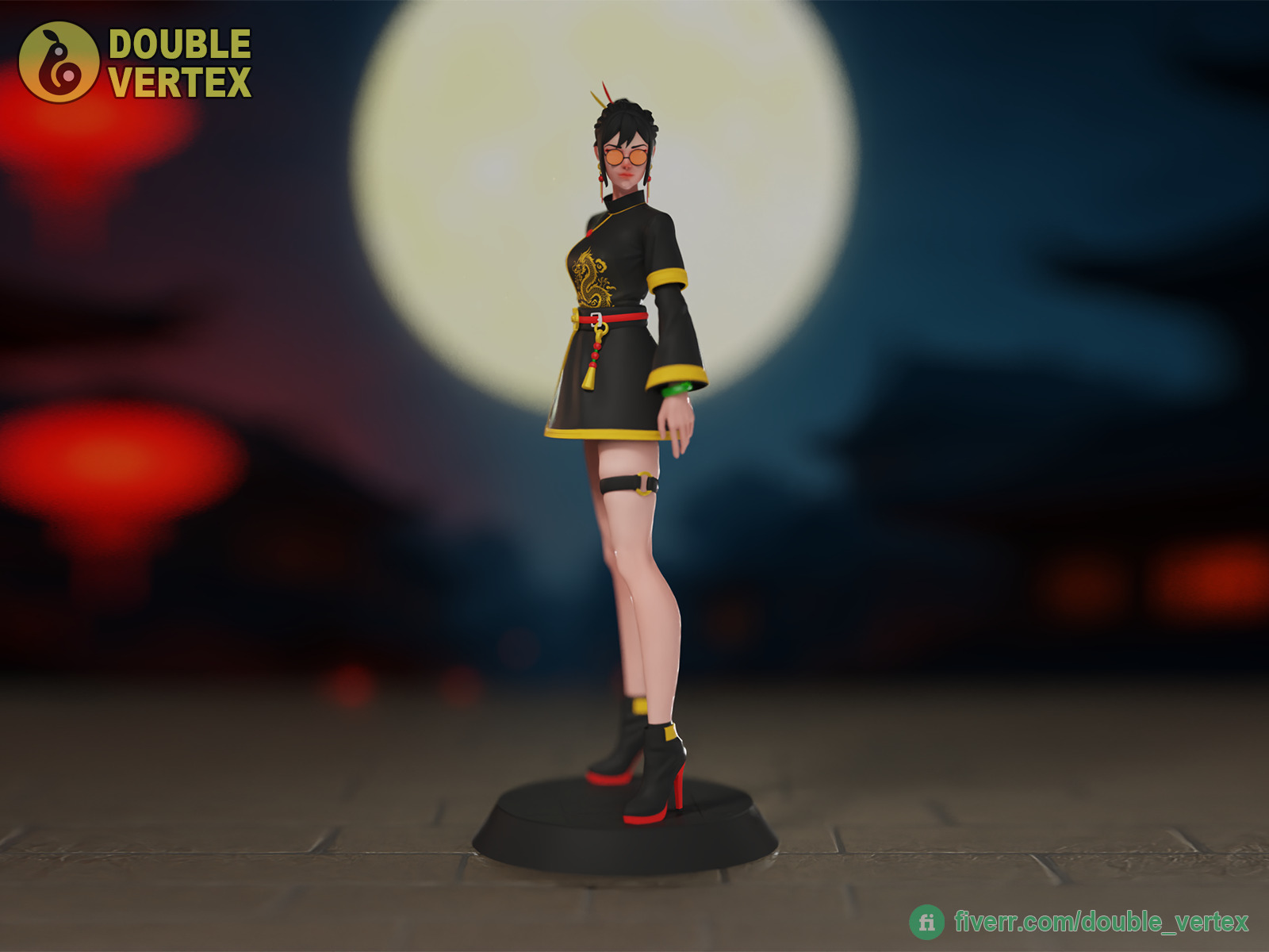 QingZhu - Original Character Figure free 3D model 3D printable | CGTrader