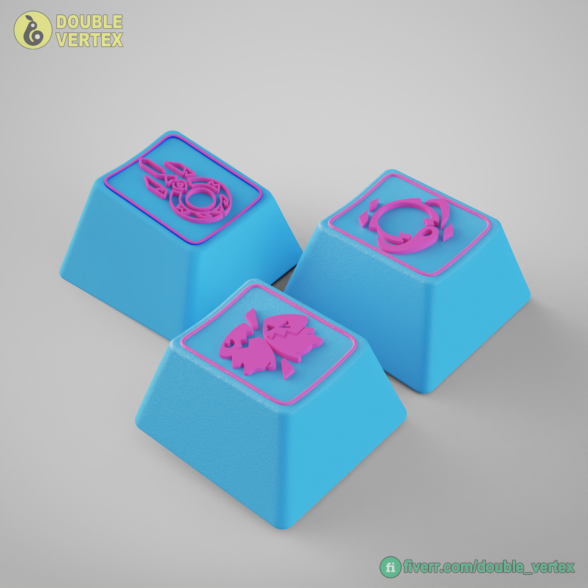 Genshin Impact Citlali Keycaps - OEM Profile 3D model 3D printable ...