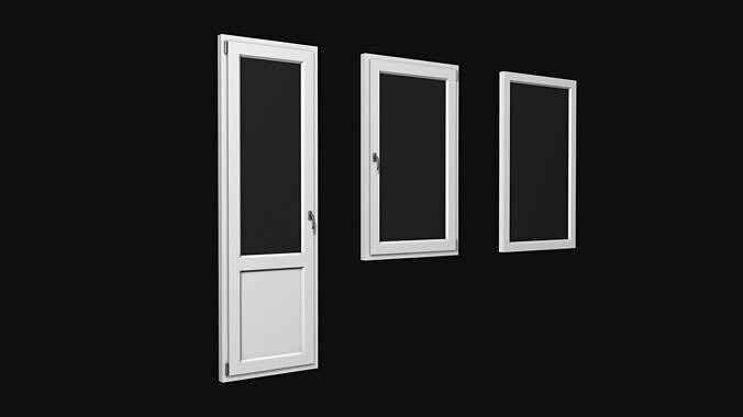 Door and windows 3D model | CGTrader