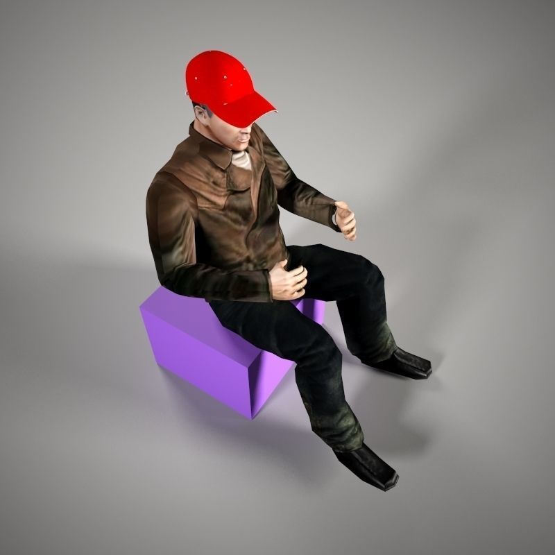 3D model 3D Driver man VR / AR / low-poly | CGTrader