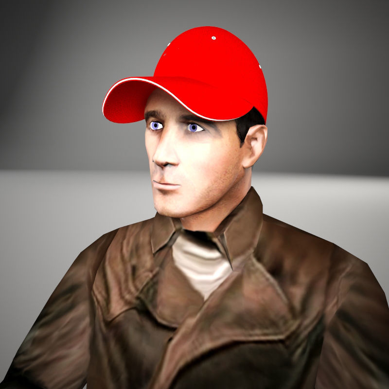 3D model 3D Driver man VR / AR / low-poly | CGTrader