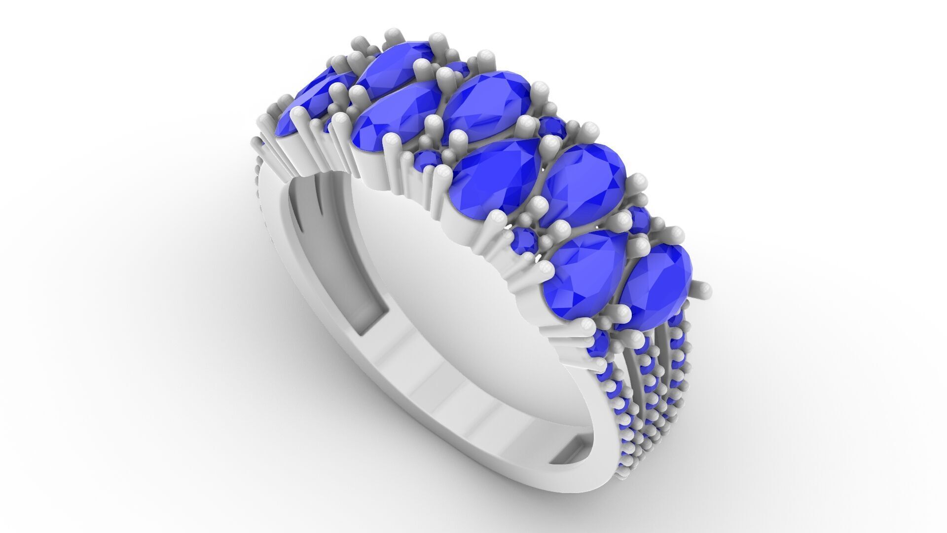 Jewelry Diamond Ring Model RG104 free 3D model 3D printable | CGTrader