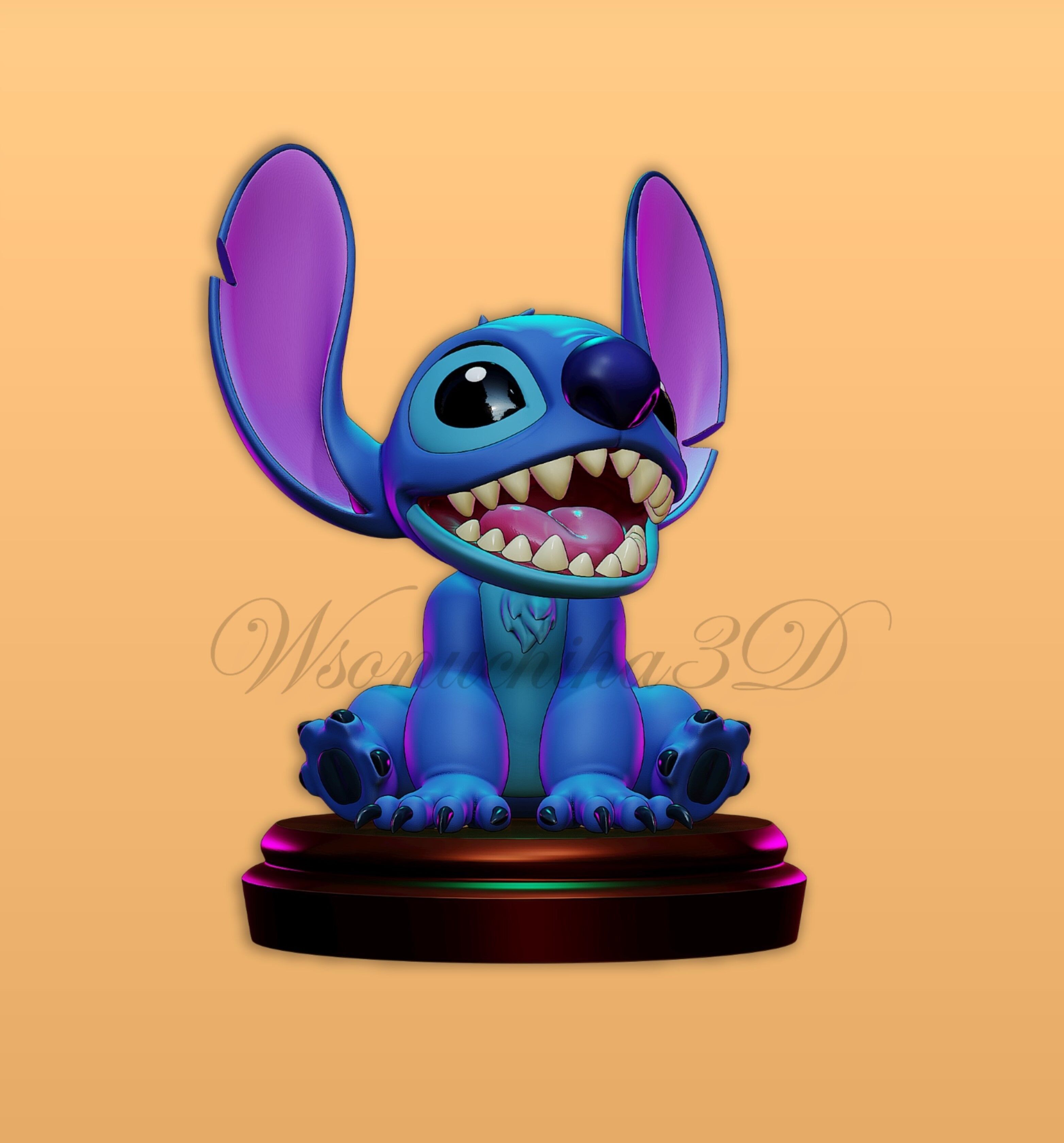 Stitch Figure 1 - Disney free 3D model 3D printable | CGTrader