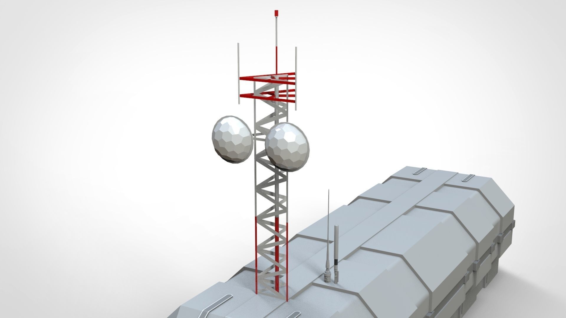 antenna post 2 3D model | CGTrader