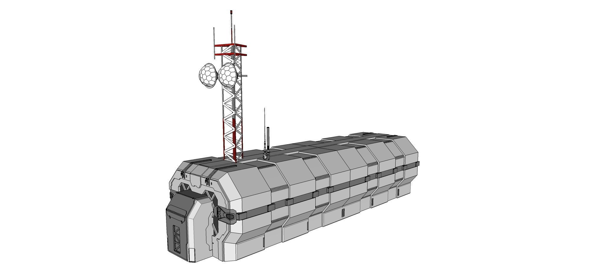 antenna post 2 3D model | CGTrader