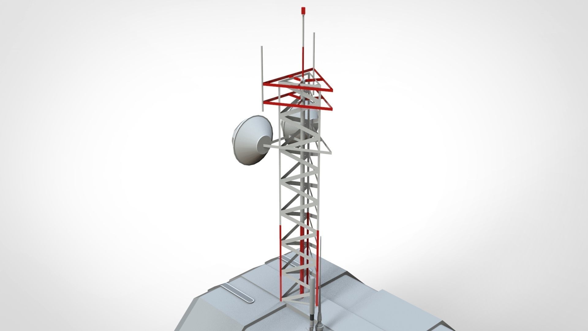 antenna post 2 3D model | CGTrader