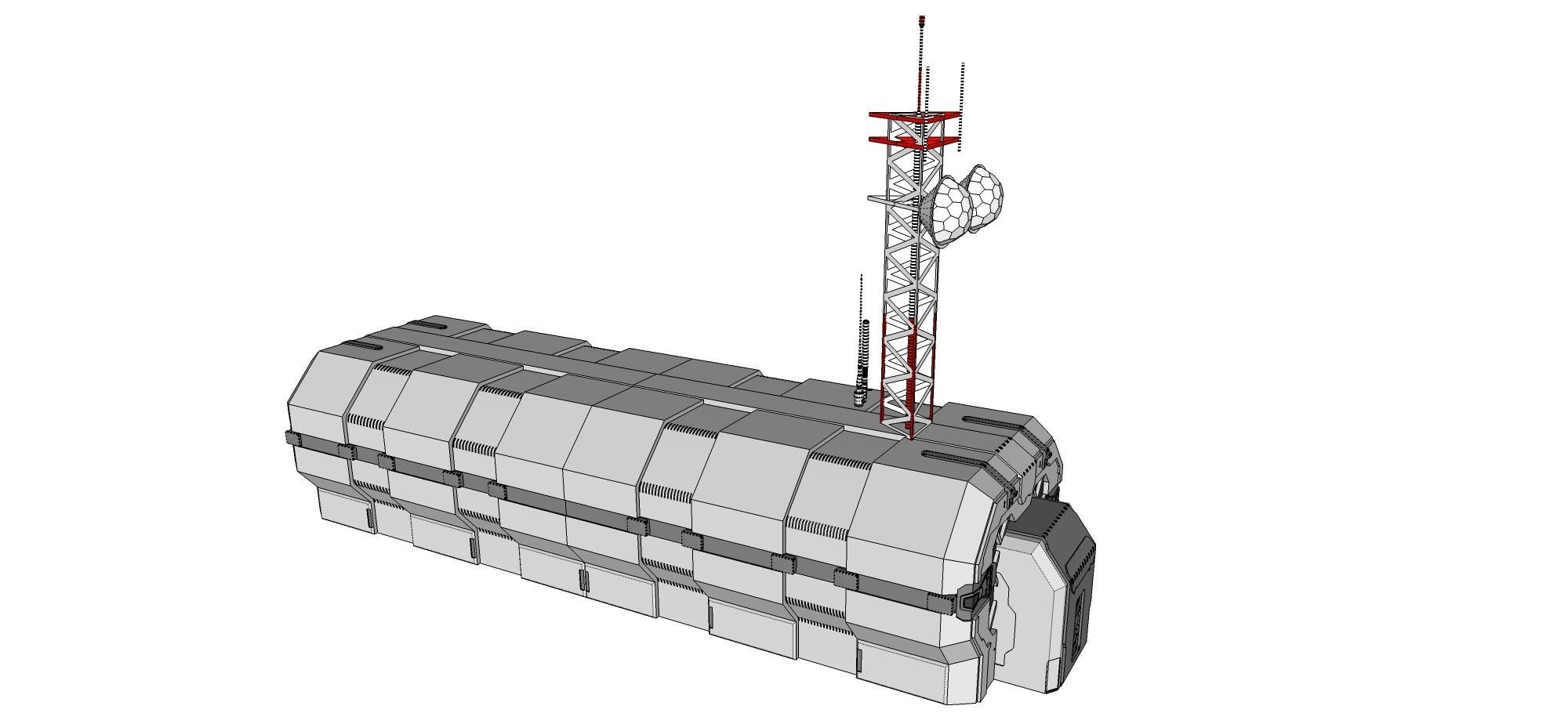 antenna post 2 3D model | CGTrader