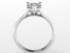 Classic Shoulder Solitaire Ring - Heart Shape - 100 ct points 3D model ...