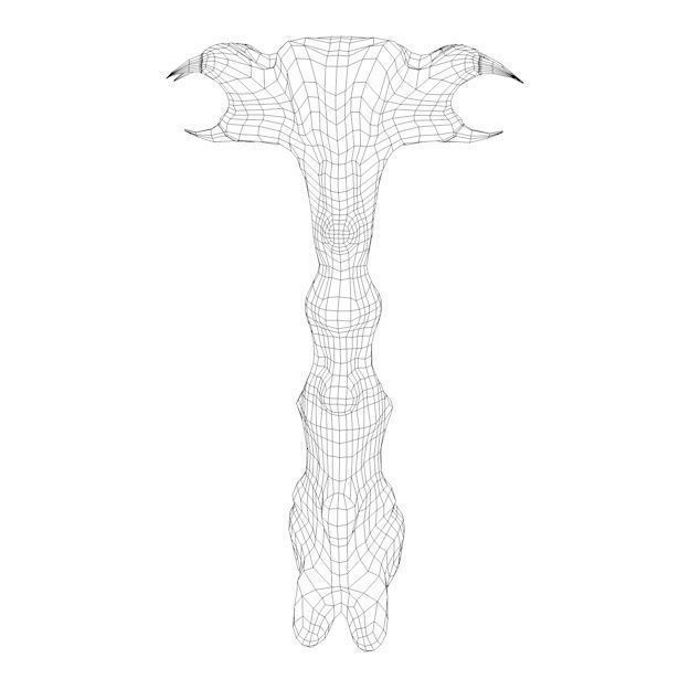 3D model hammer from a chimera skull VR / AR / low-poly animated | CGTrader