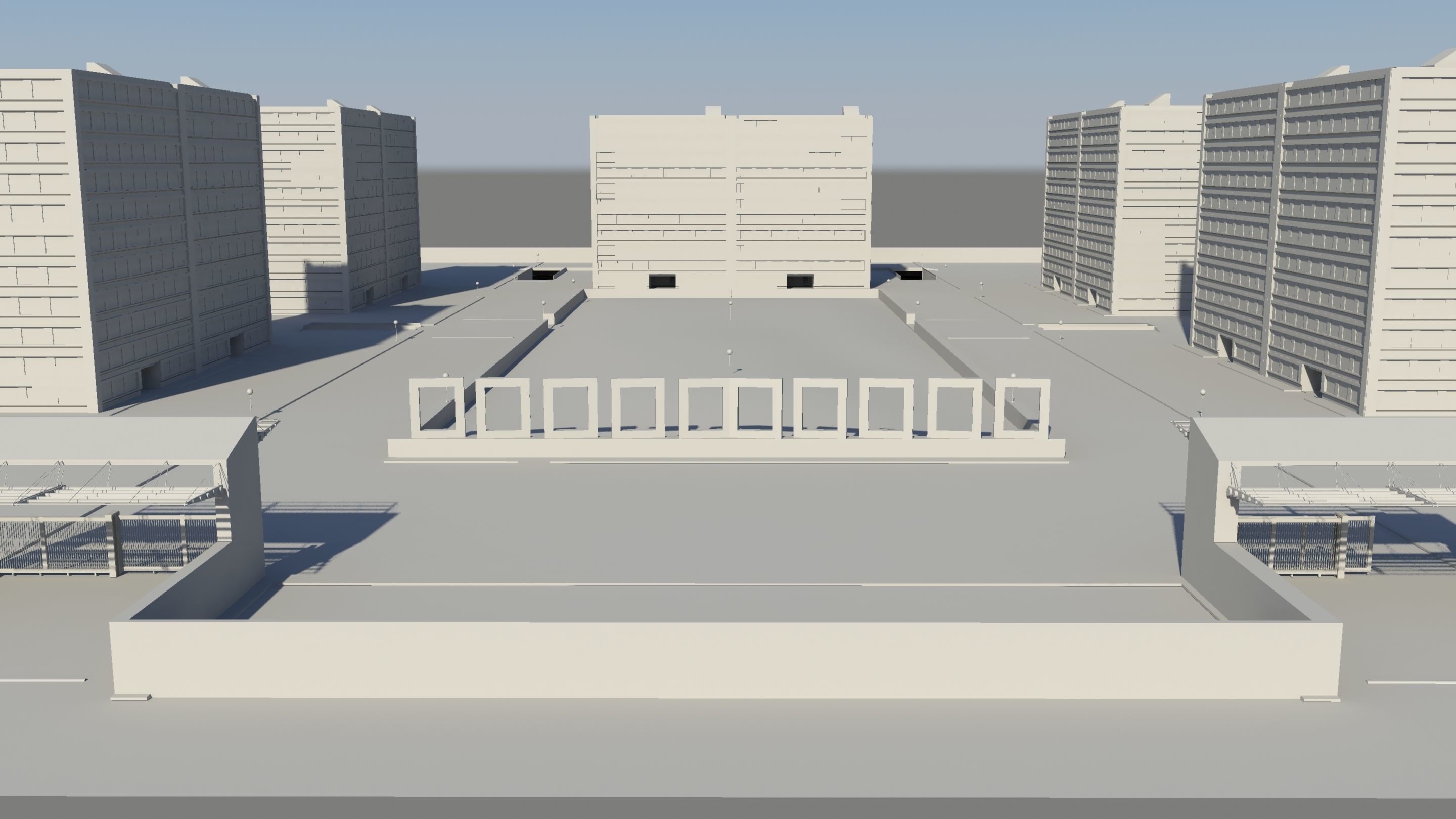 Housing society free 3D model | CGTrader