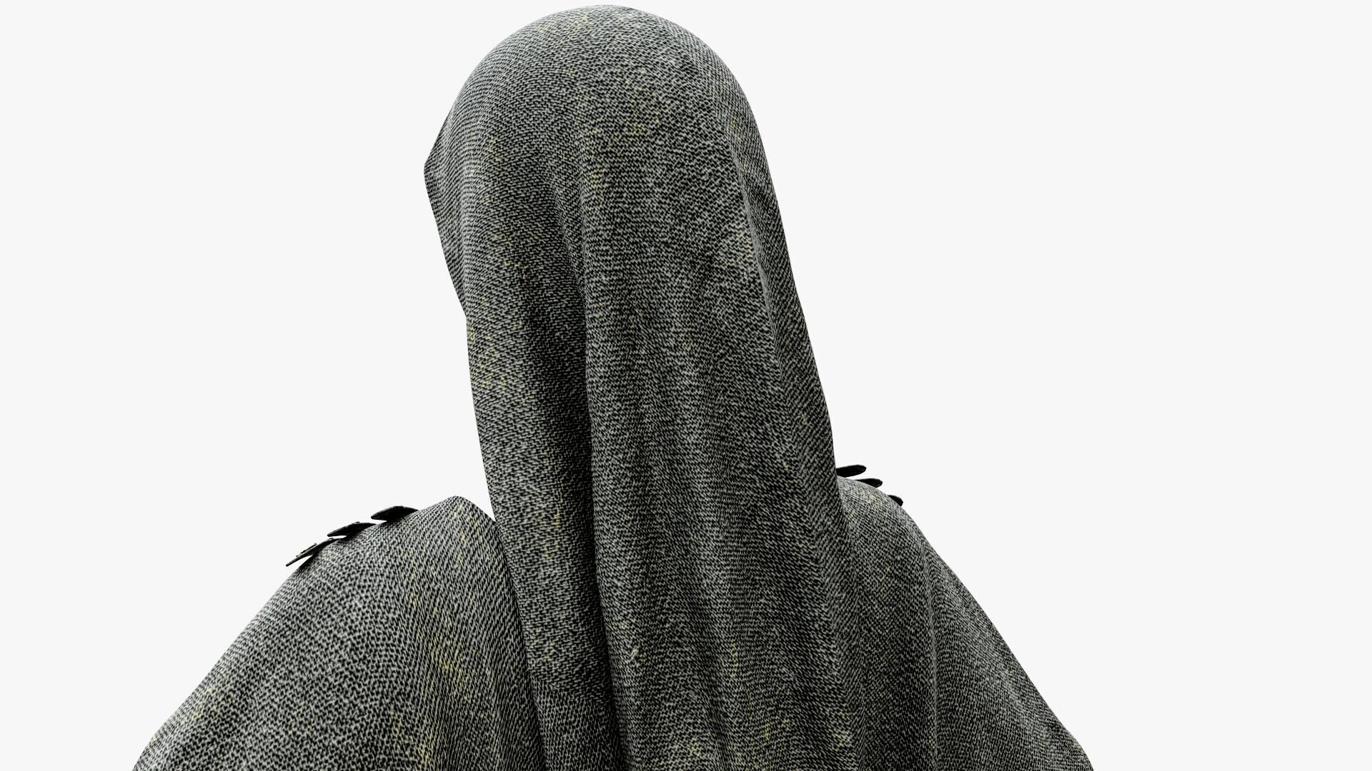 Medieval Hooded Cloak free VR / AR / low-poly 3D model | CGTrader