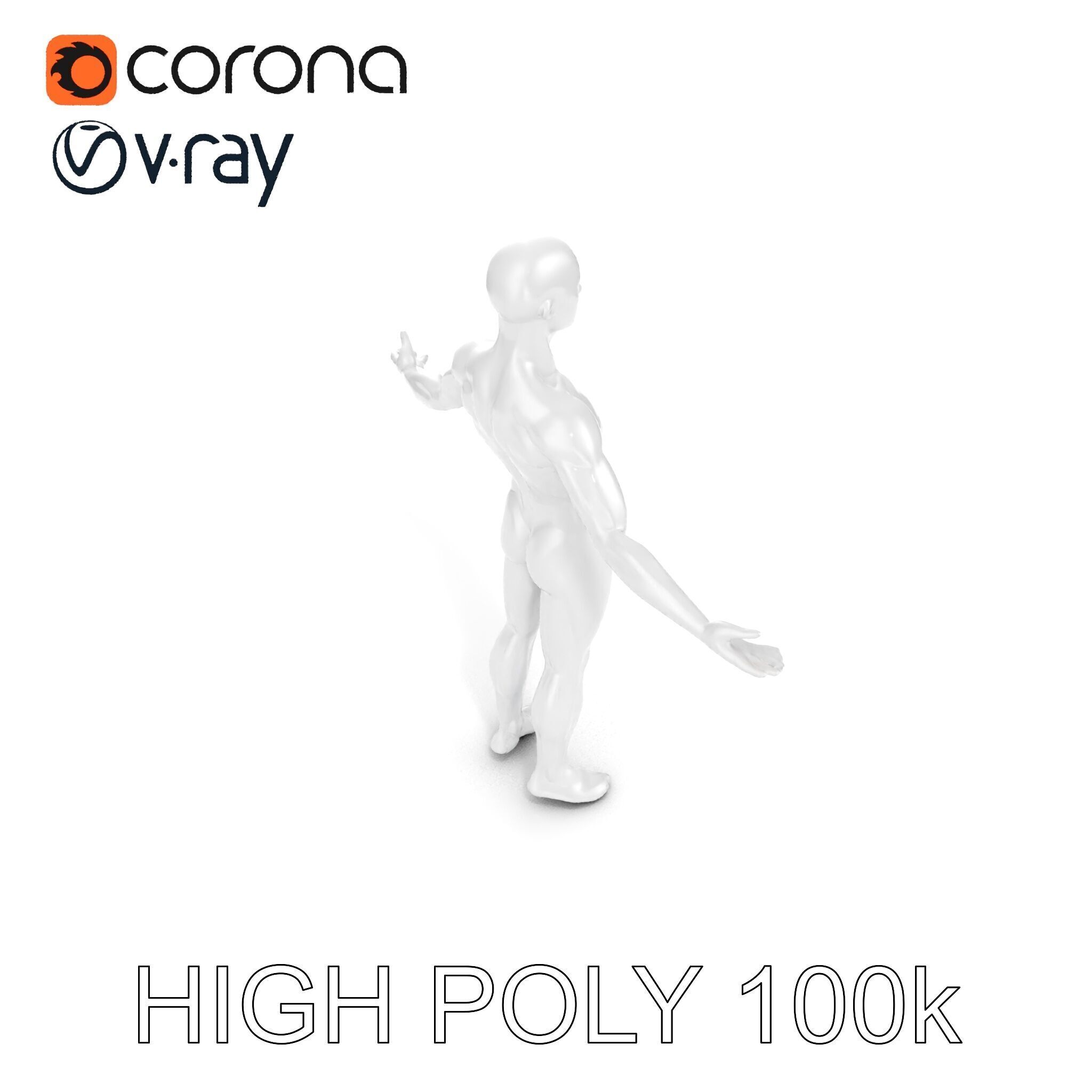 3D model Stylized Human Male Figure with PBR Textures and Animation ...