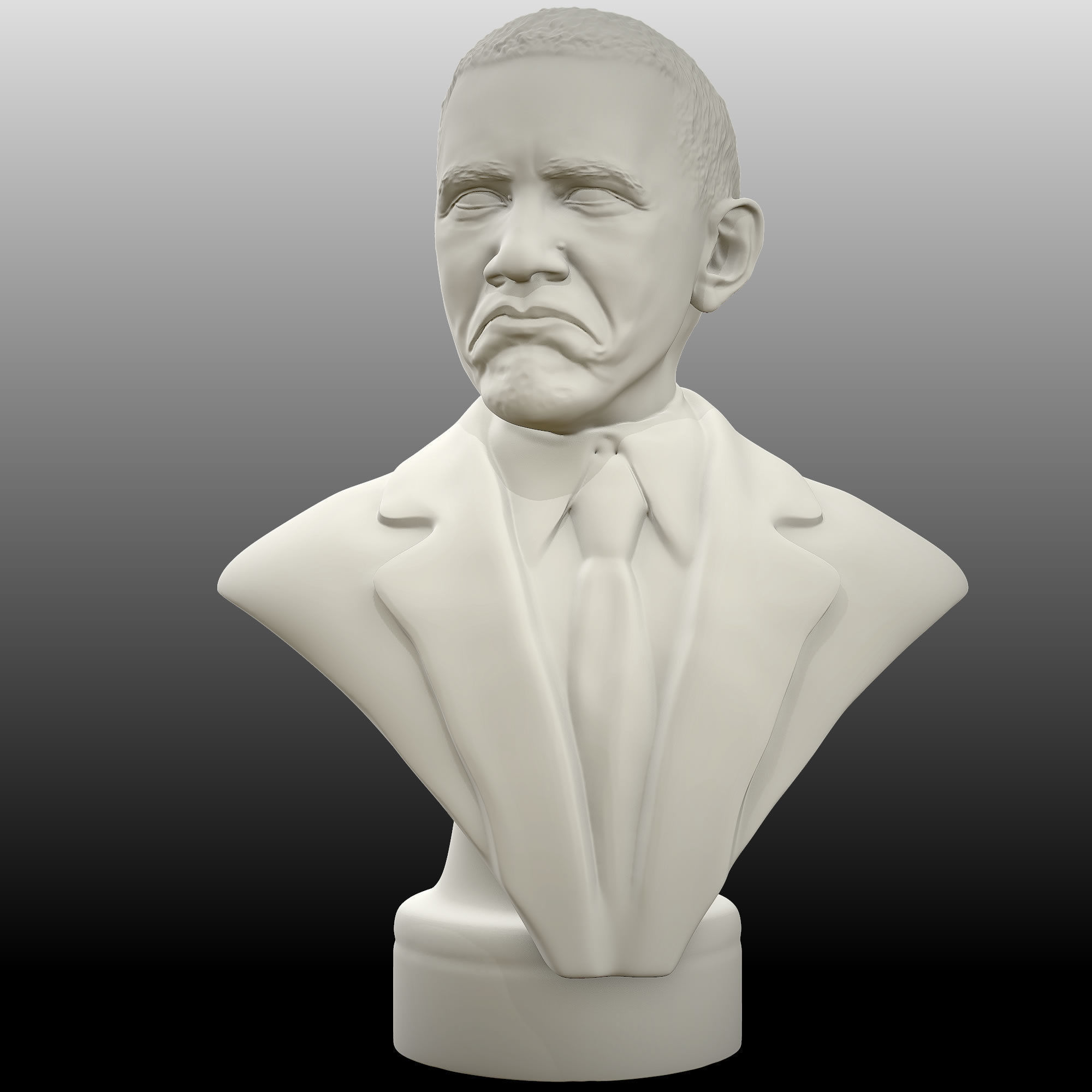 Obama not bad meme sculpt 3D model 3D printable | CGTrader