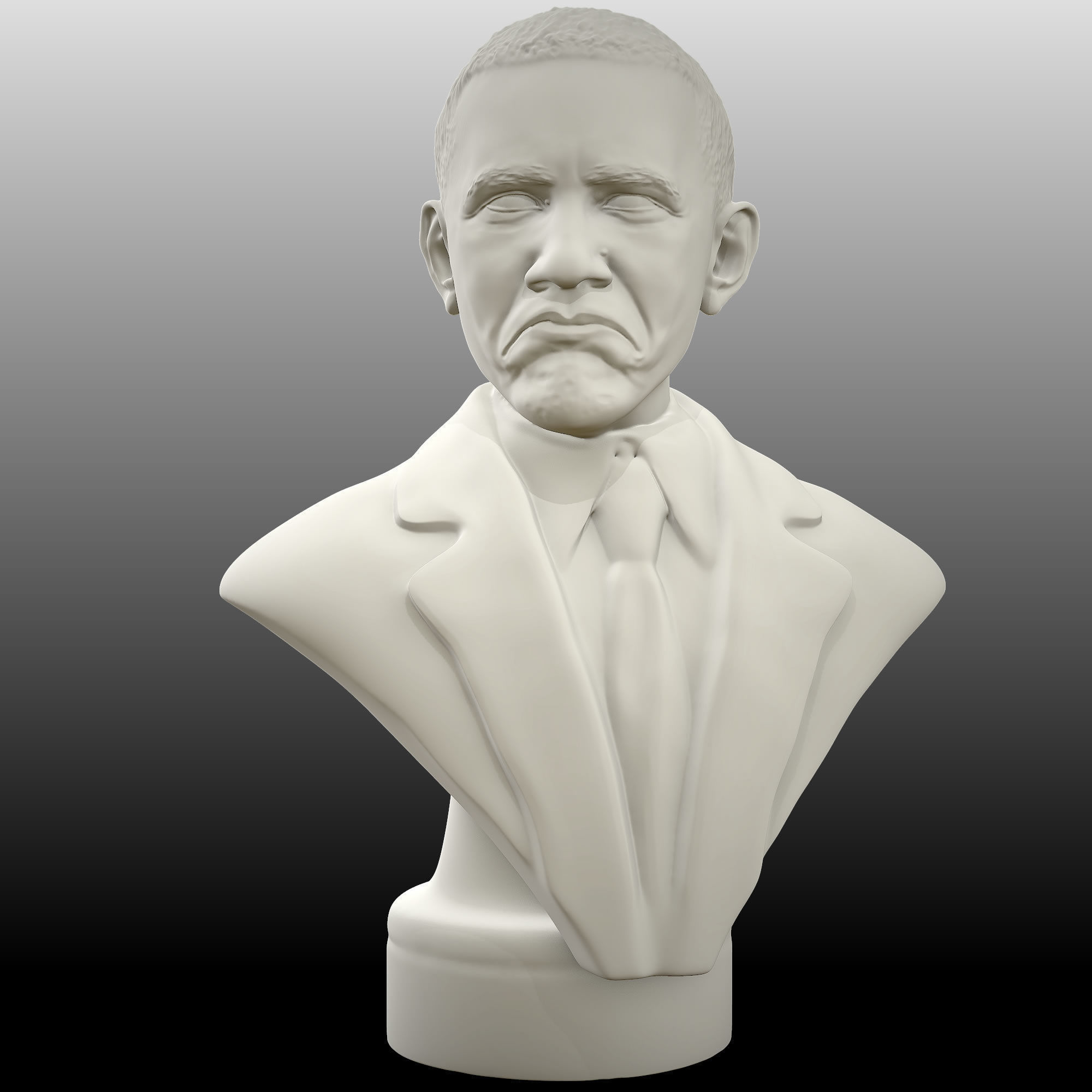 Obama not bad meme sculpt 3D model 3D printable | CGTrader