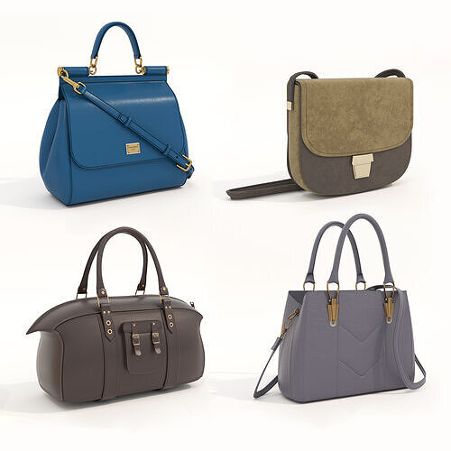 Fashion Handbag Collection 6 3D model | CGTrader