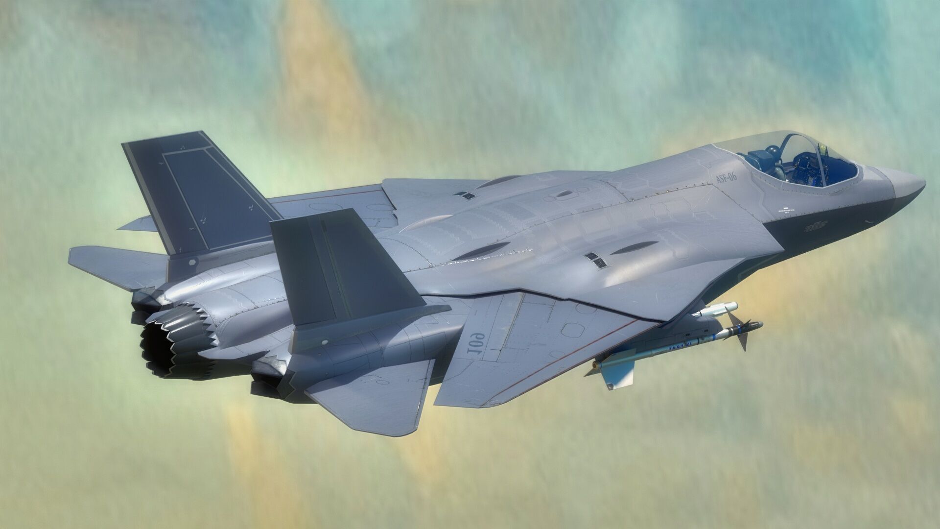 3D model Custom Fighter Jet - Fully Rigged - Changable Decal and Text ...