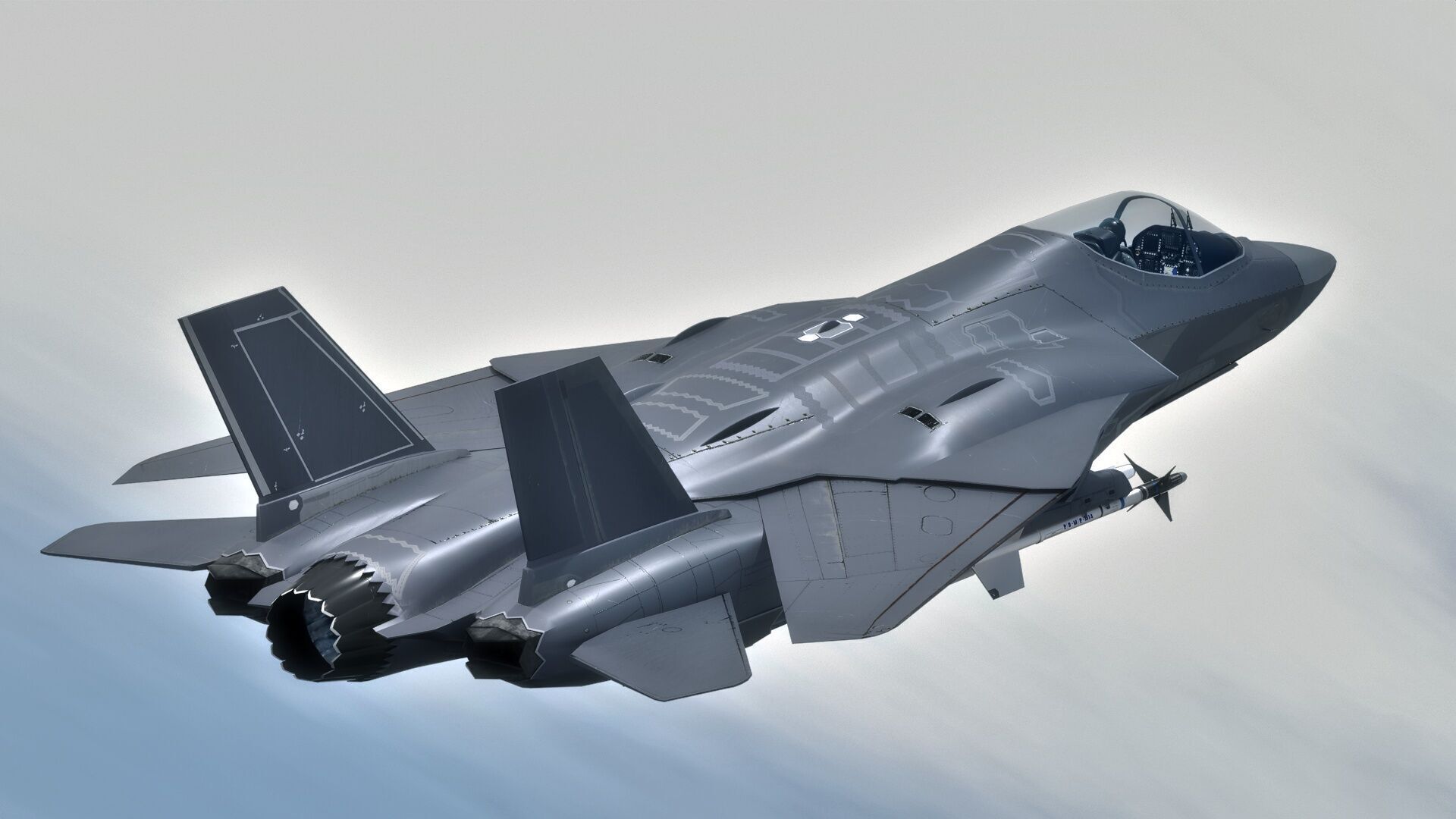 3D model Custom Fighter Jet - Fully Rigged - Changable Decal and Text ...