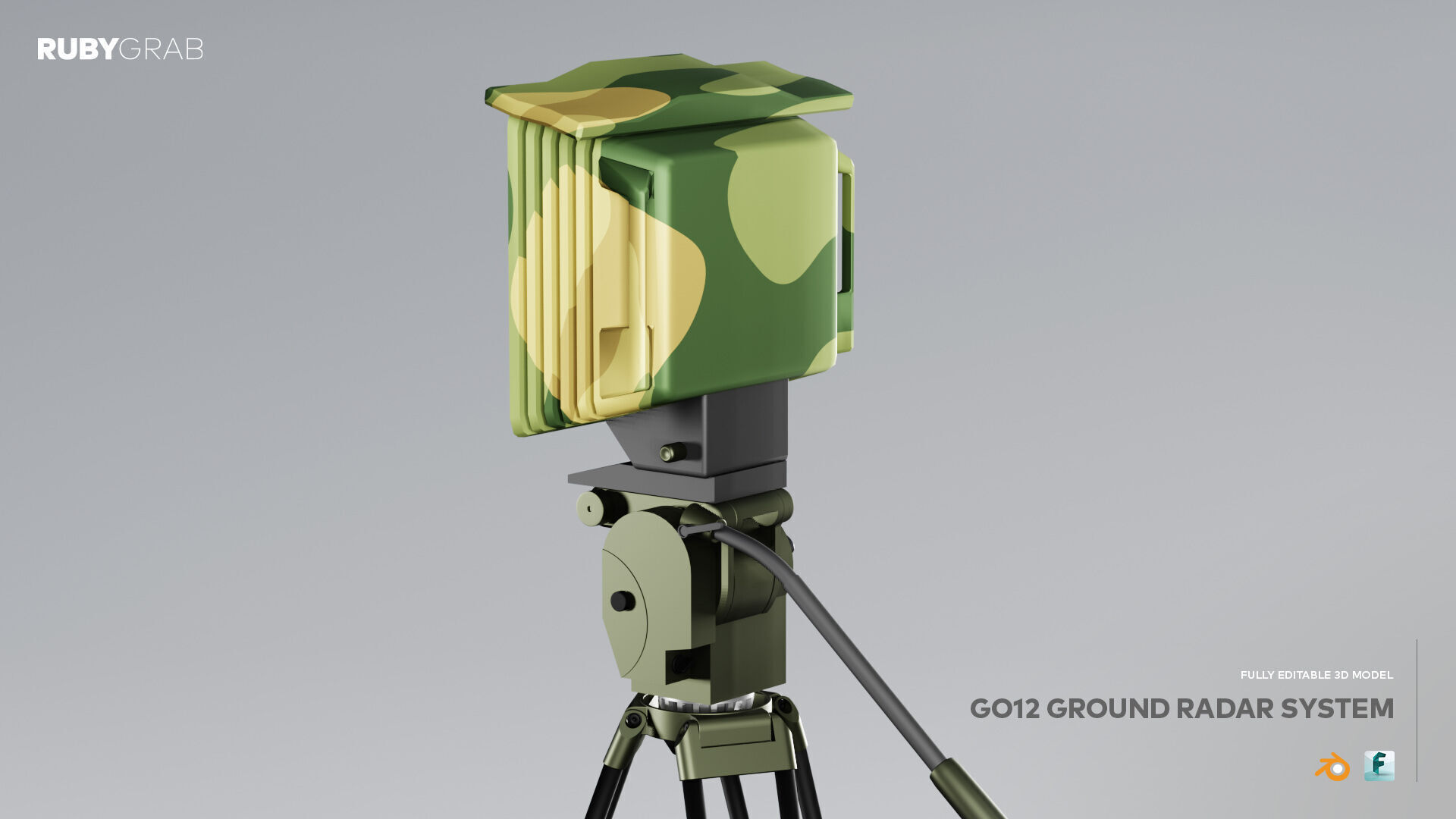 GO12 Ground Radar System 3D model | CGTrader