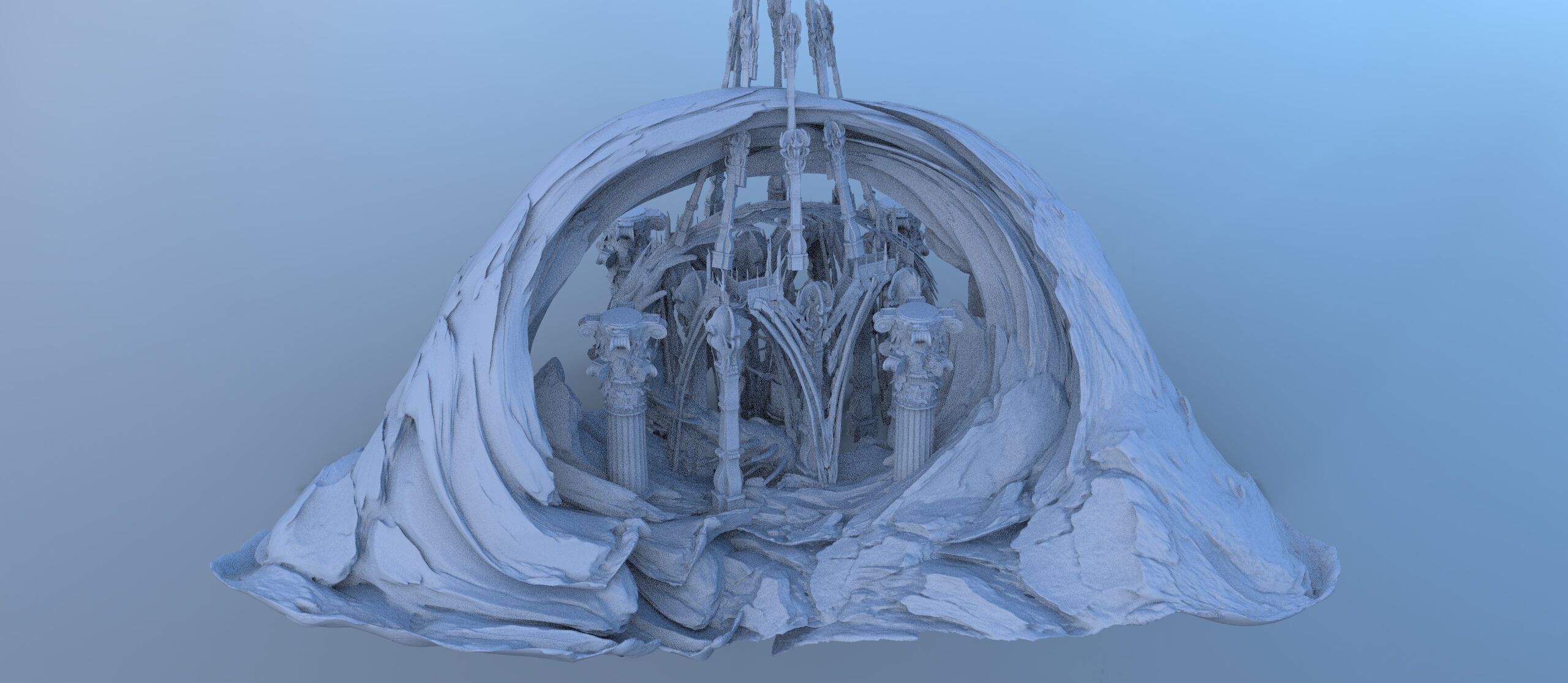 Ancient Oracle of Delphi cave ruins 3D model | CGTrader