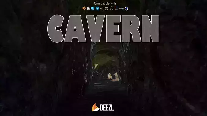 3D model Cavern - Asset Pack VR / AR / low-poly | CGTrader