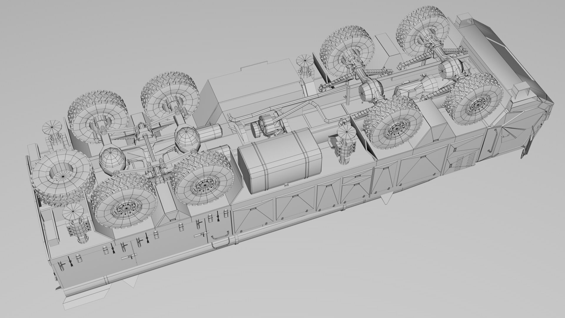 3D model Ballistic Missiles and Artillery Rockets Launcher Military VR ...