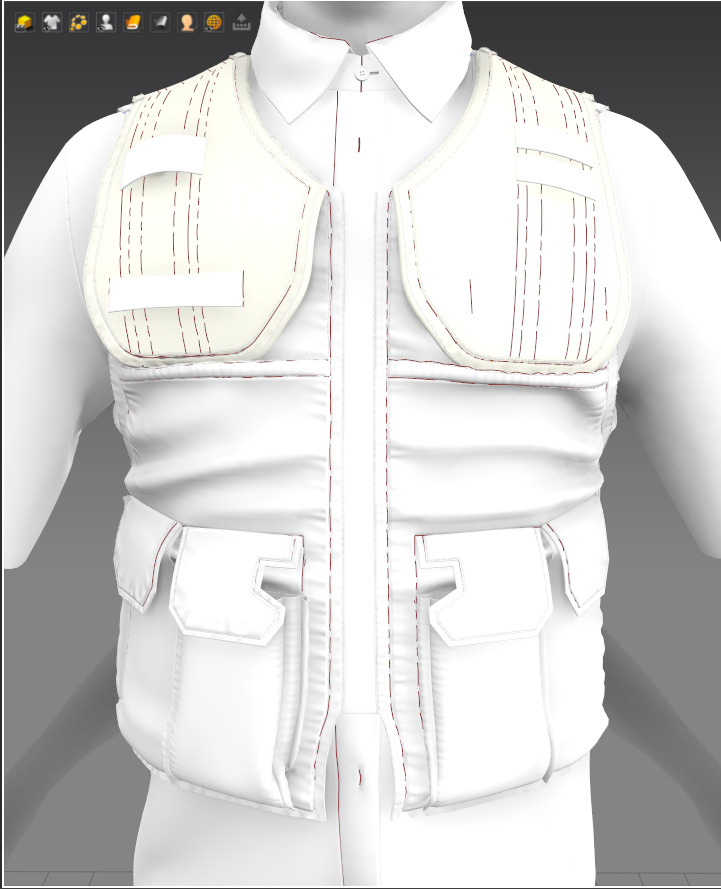 3D model Bavarian Police HighVis Recognition Vest GTA FiveM VR / AR ...