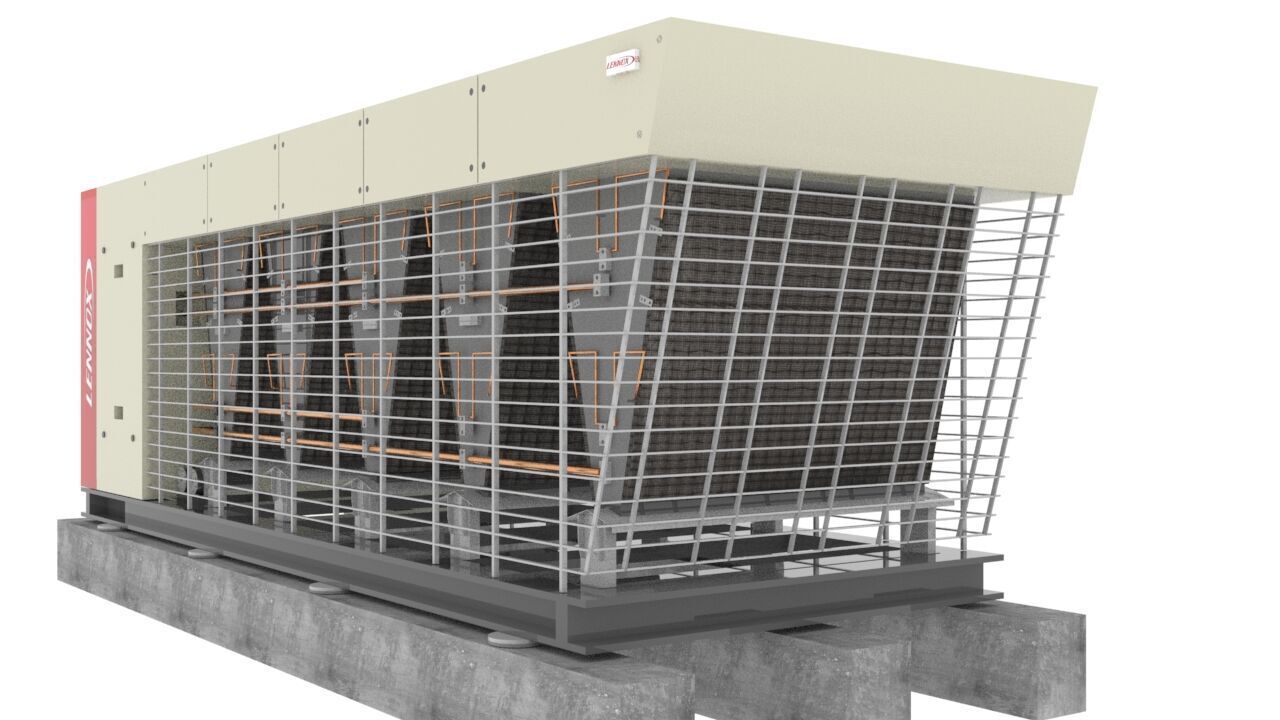 Industrial Chiller Unit Lennox Neosys 3D Model HVAC Equipment 3D model ...