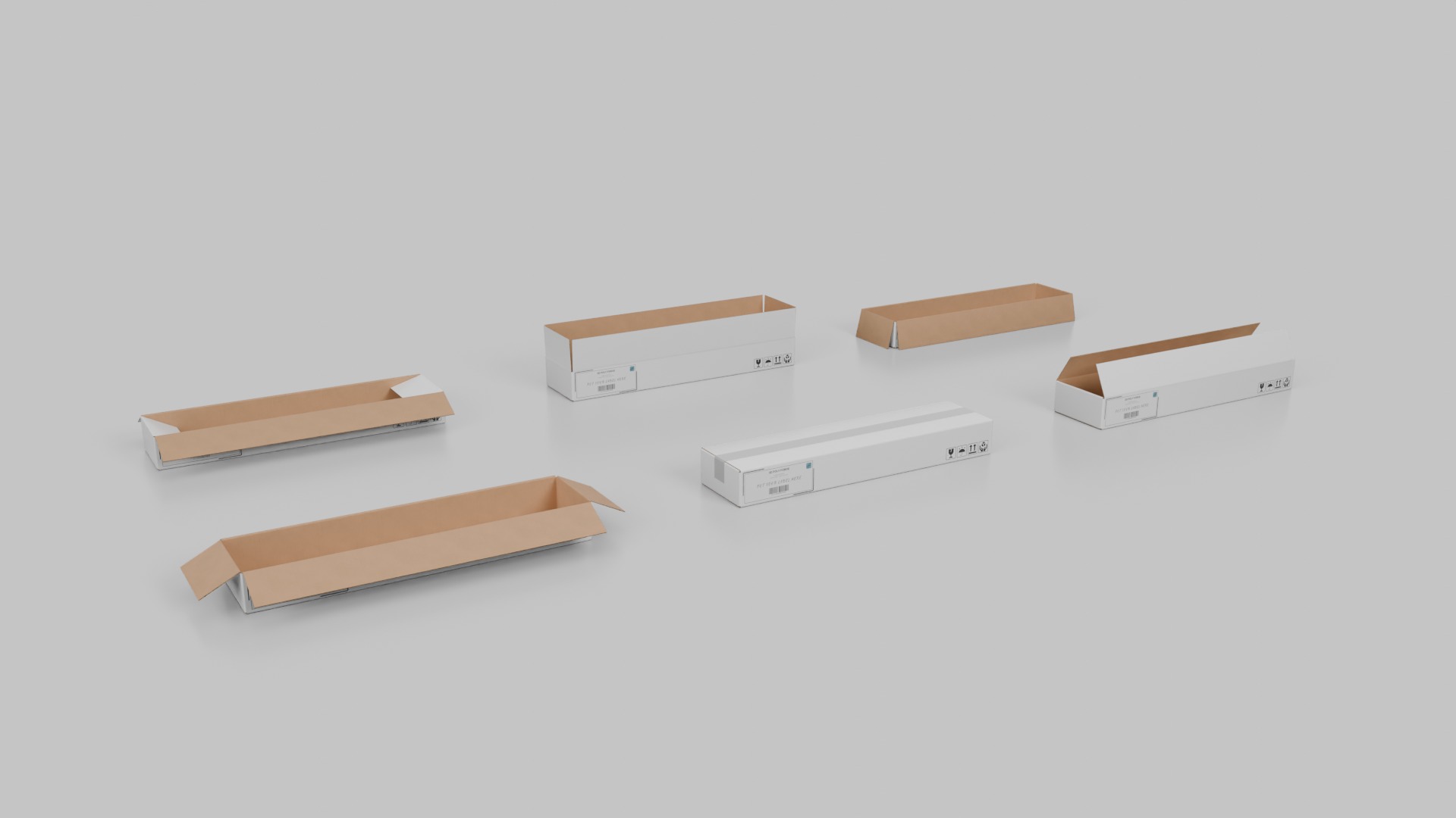 3D Model Collection Retail Packaging Boxes Bundle - Rigged and ...