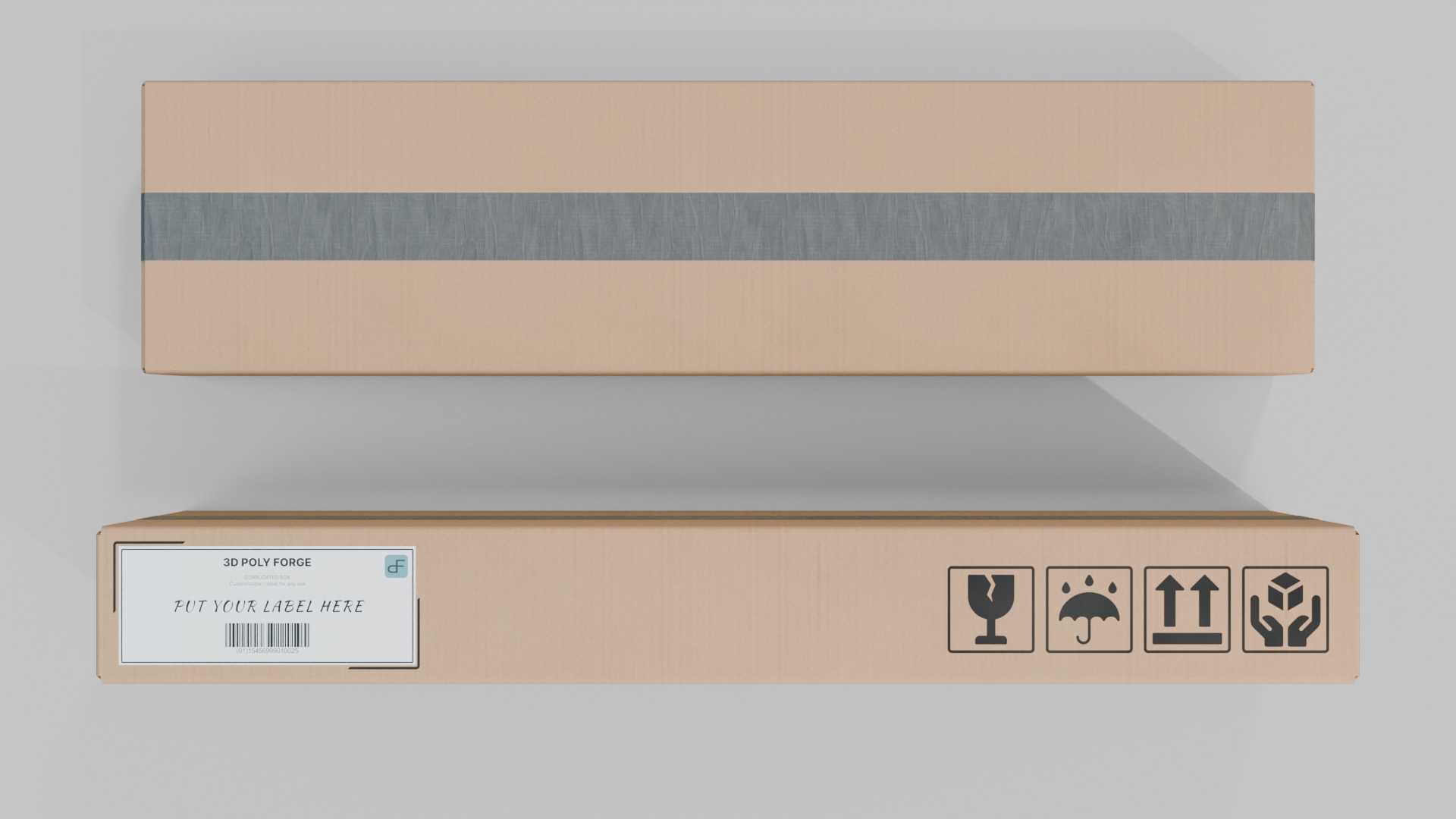 3D Model Collection Logistics Pro Carboard Box Pack - Rigged and ...