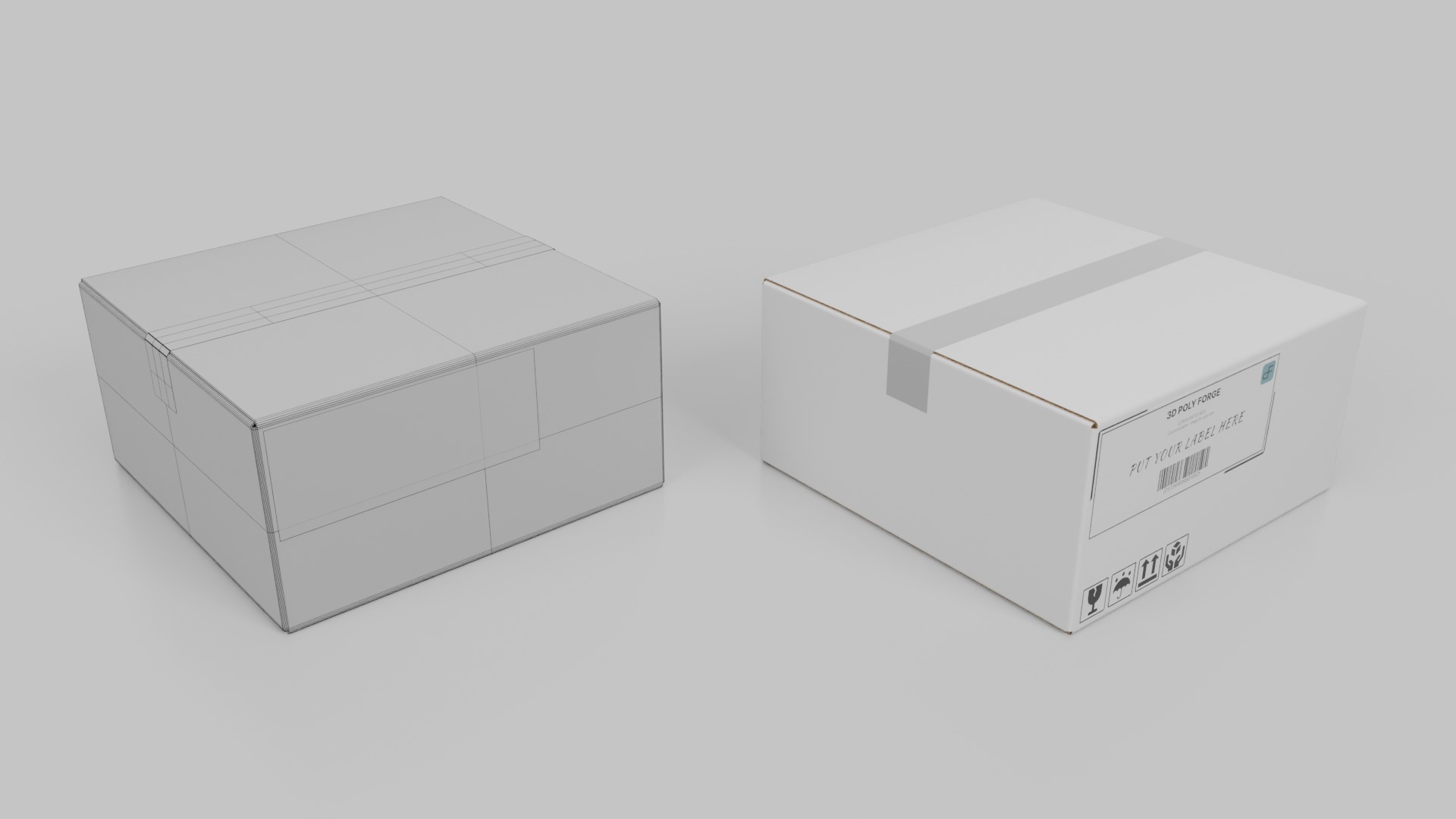 3D Model Collection Logistics Pro Carboard Box Pack - Rigged and ...