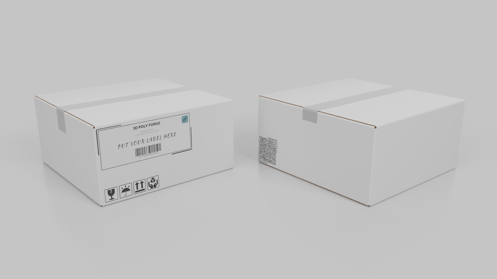 3D Model Collection Logistics Pro Carboard Box Pack - Rigged and ...