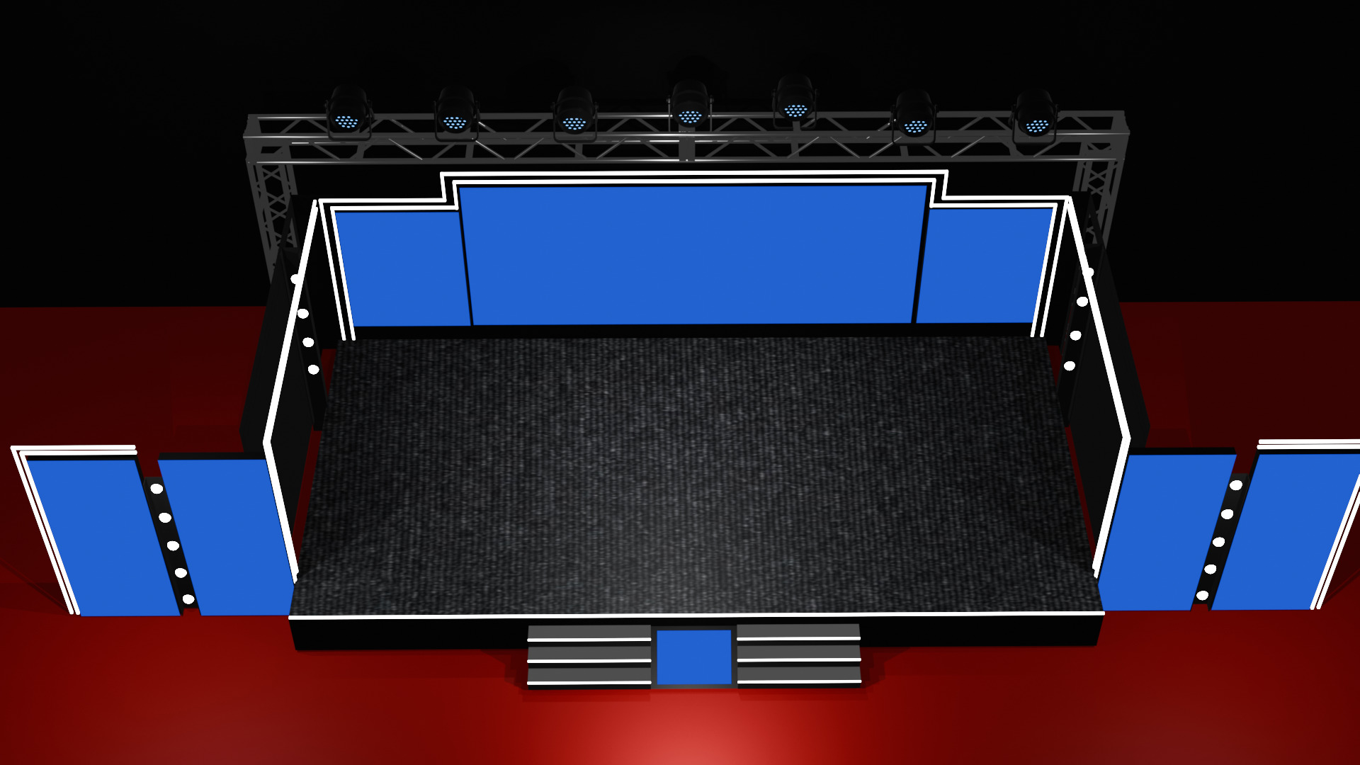 Event Stage setup free VR / AR / low-poly 3D model | CGTrader