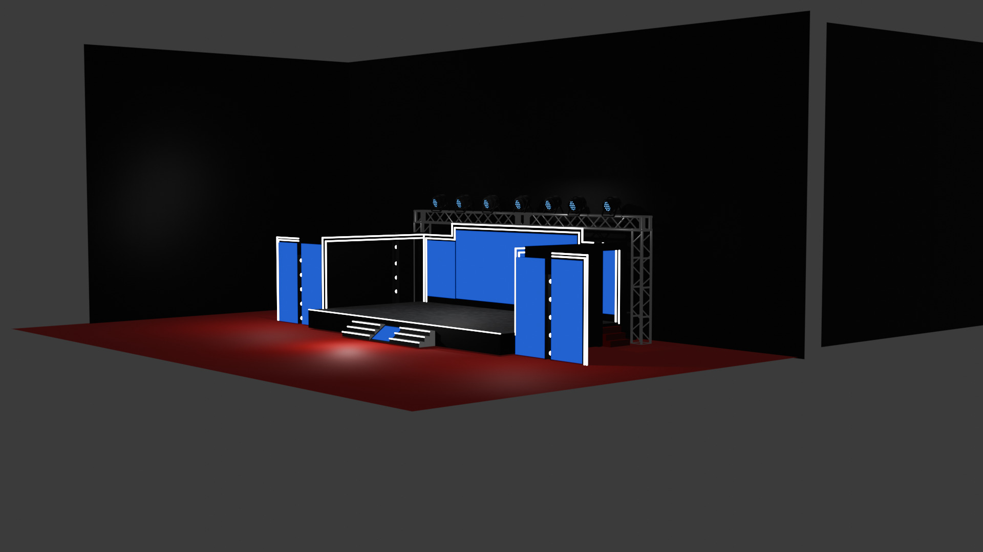 Event Stage setup free VR / AR / low-poly 3D model | CGTrader