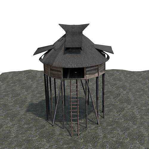 Rumah Baluk Dayak Kalimantan free 3D model | CGTrader