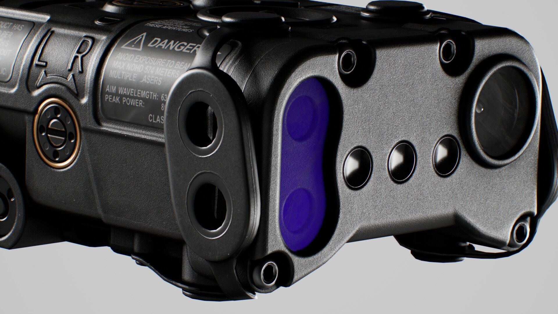 3D model L3Harris NGAL Aiming Laser LA-23 PEQ VR / AR / low-poly | CGTrader