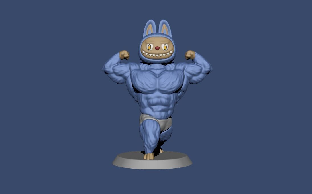 Super labubu swole body 3D model 3D printable | CGTrader